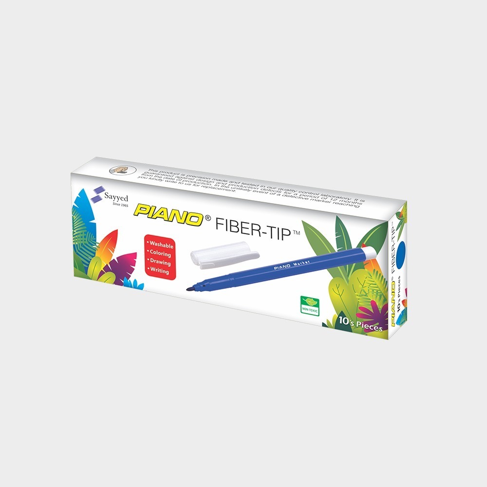 Piano Fiber-Tip Marker 10Pcs Box - Curiosity Stores
