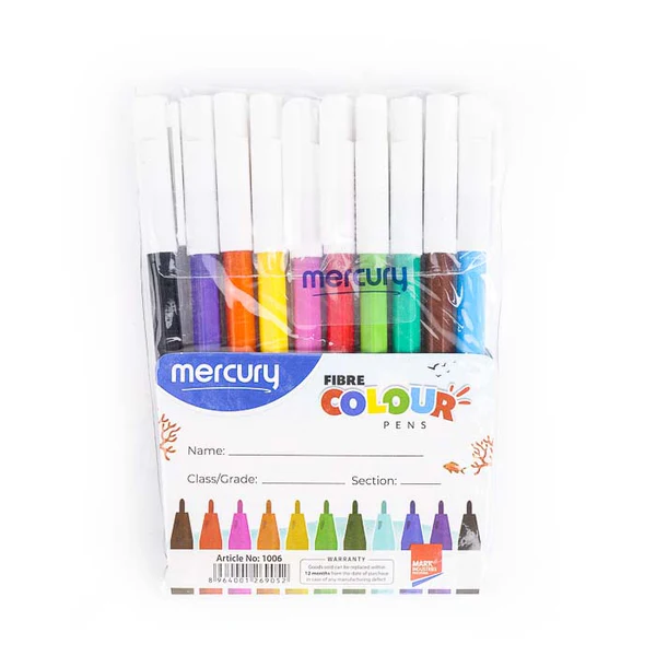 Mercury Fibre Colour Marker 10s-Article 1006 - Curiosity Stores