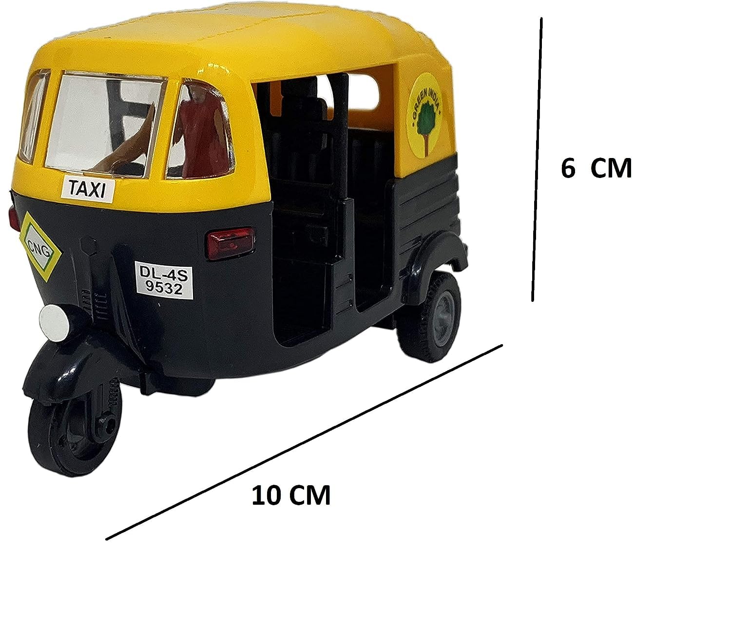 Pull Back Mini Auto Rickshaw Play Toy for Kids - Curiosity Stores